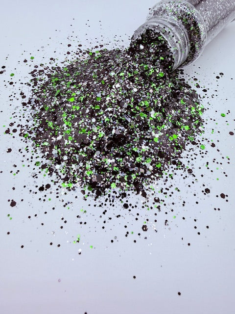 Cursed Clover- Green Black and Textured Holographic Chunky Custom Mixe ...