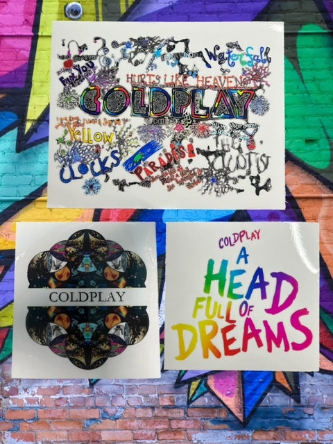 16. Coldplay Decal Bundle – Custom By Estee